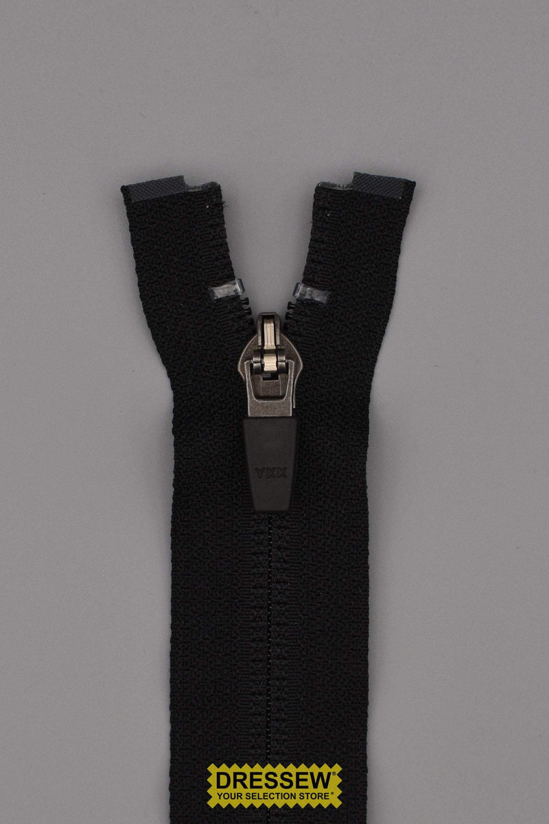 #5 Hidden Reverse Coil Separating Zipper 70cm (28") Black – Dressew ...