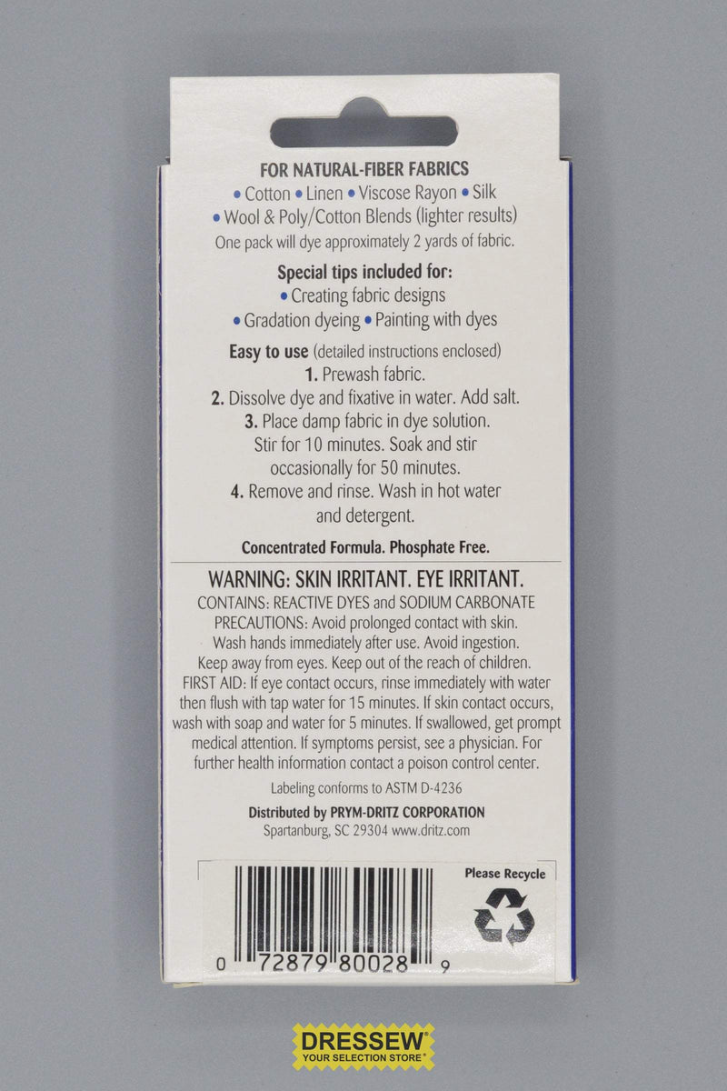 Dylon Cold Water Dye #28 Riviera Blue – Dressew Supply Ltd.