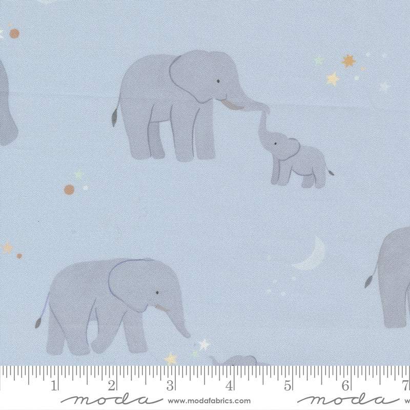 To The Moon And Back Elephant Baby By Paper & Cloth For Moda Sky ...